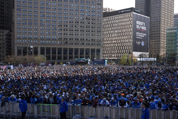 Detroit NFL Draft zones reach max capacity ahead of Round 1