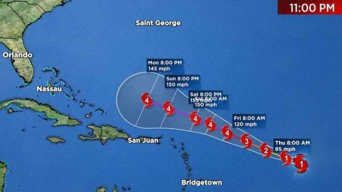 CONE, COMPUTER MODELS, MORE: Lee strengthens into fourth hurricane of ...