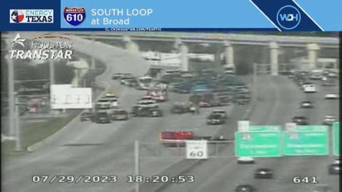 Lanes reopened following crash on IH-610 South Loop at Telephone Road