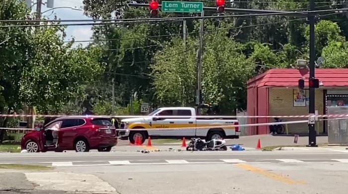 Motorcyclist killed in crash with SUV on Lem Turner Road