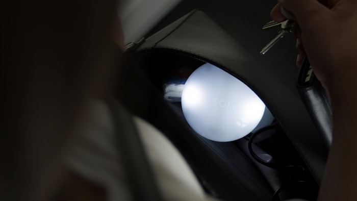 This LED light illuminates your bag and purse so you can see what you ...