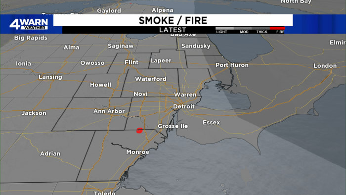 Wildfire smoke brings hazy sunshine to Metro Detroit to start next week