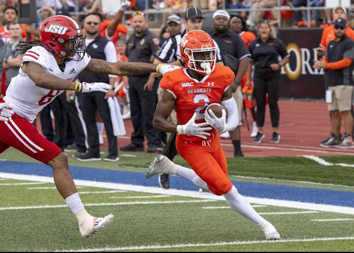 Sam Houston State wide receiver Ife Adeyi (4.35 speed) to participate ...