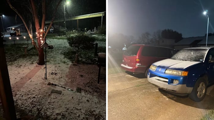Rare Houston snow captured in photos as winter storm brings icy ...