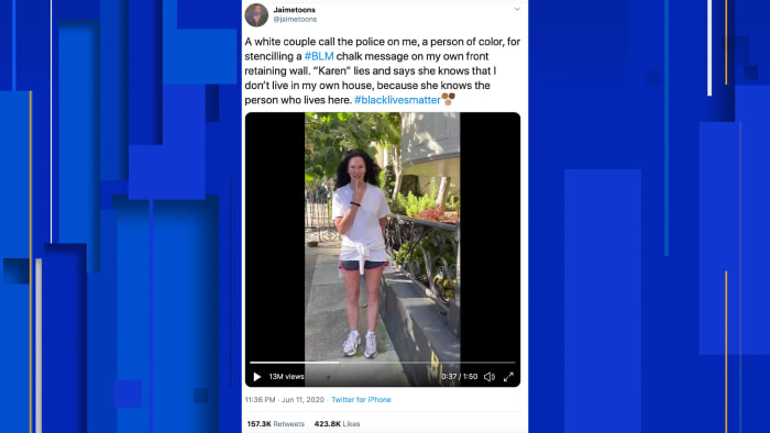 Woman apologizes after backlash from confronting homeowner