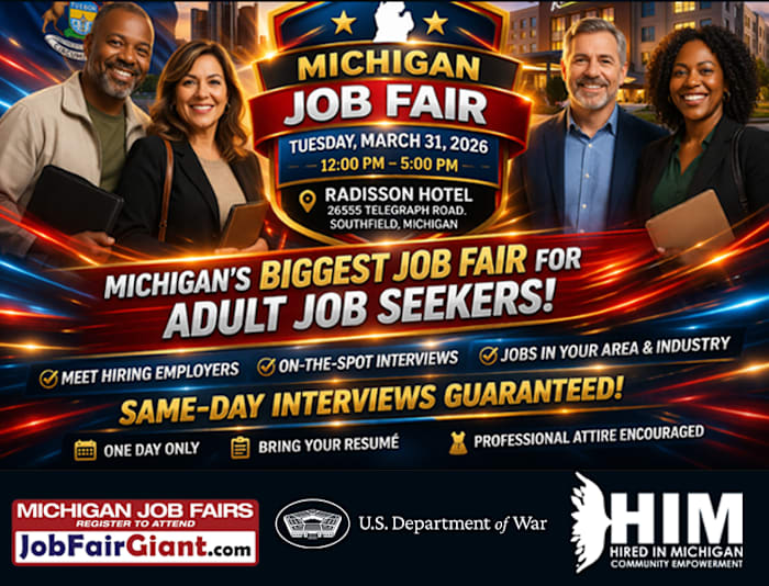 Job fair being held in Metro Detroit on Tuesday -- 550+ openings, same ...