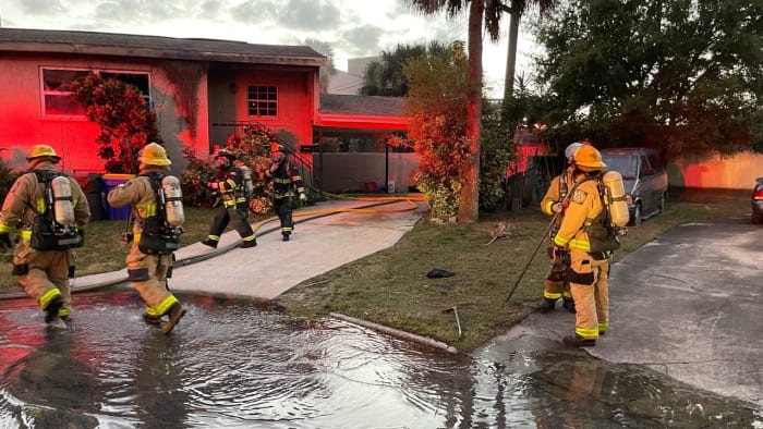 Victim burned in Rockledge house fire airlifted to hospital, officials say