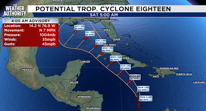 Potential ‘Tropical Cyclone Eighteen’ is developing