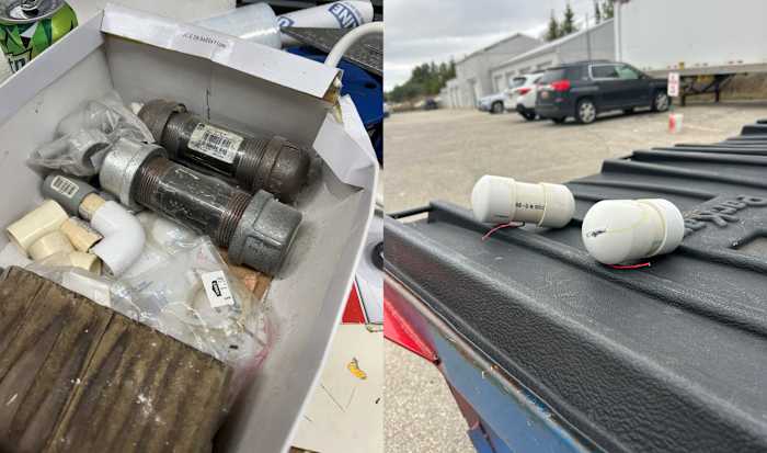 Pipe bombs found in box donated to Michigan thrift store, police say