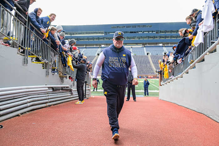 Michigan football defensive coordinator Wink Martindale interviewing ...