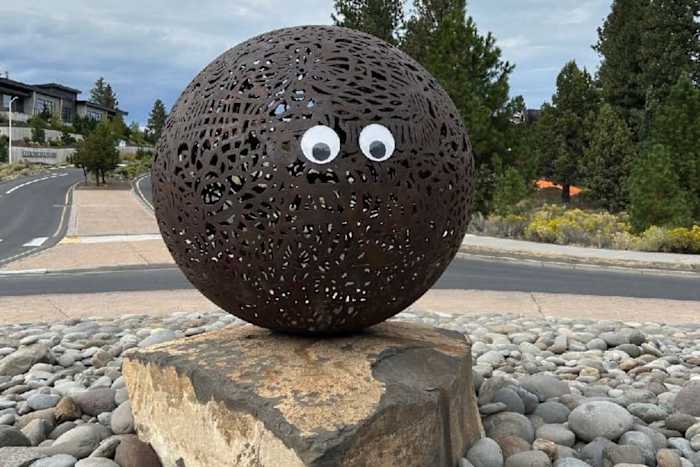 Man says he was behind some of the viral googly eyes on public art in ...