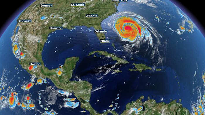 Hurricane Erin prompts warnings for part of US. Track storm with cone ...