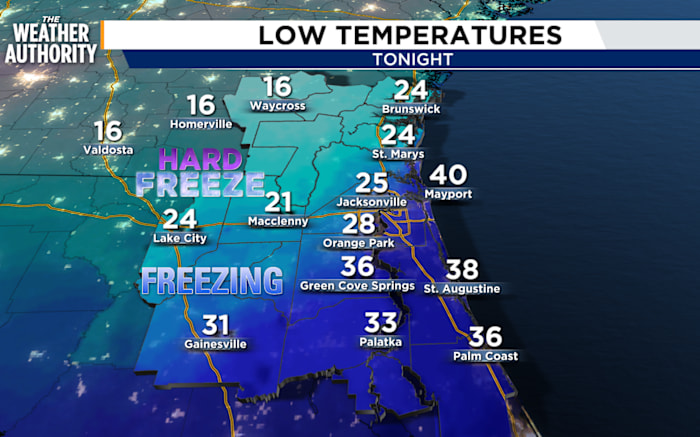 Possible snow or sleet tonight? Freeze Warning, Cold Weather Advisory ...