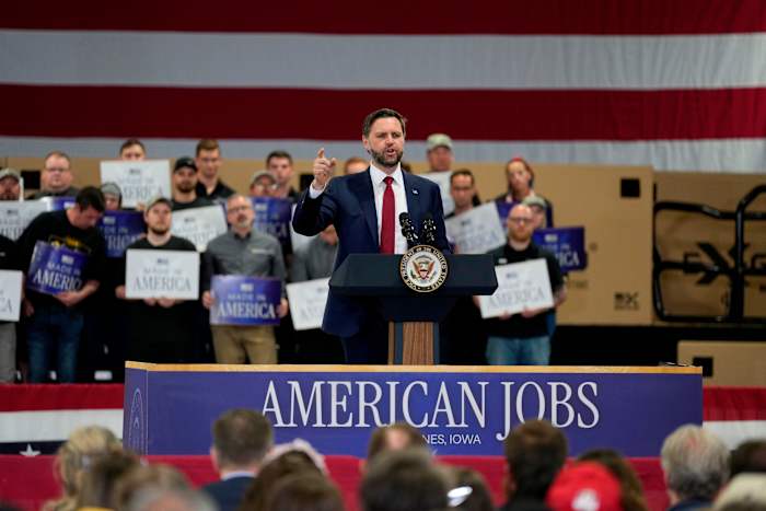 Vice President Vance woos Iowa Republican voters ahead of 2028