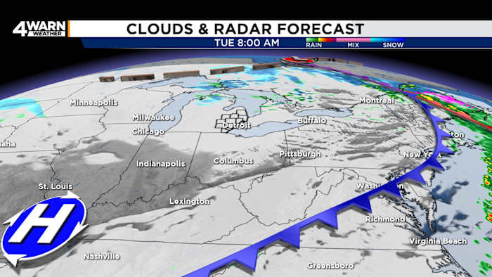 Metro Detroit to trade mild, rainy weather for wintry conditions this week