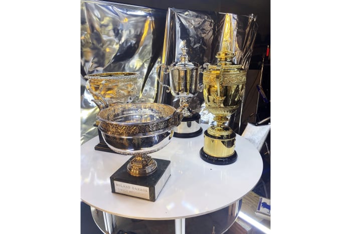 All 4 Grand Slam trophies were at the US Open when Djokovic lost to ...