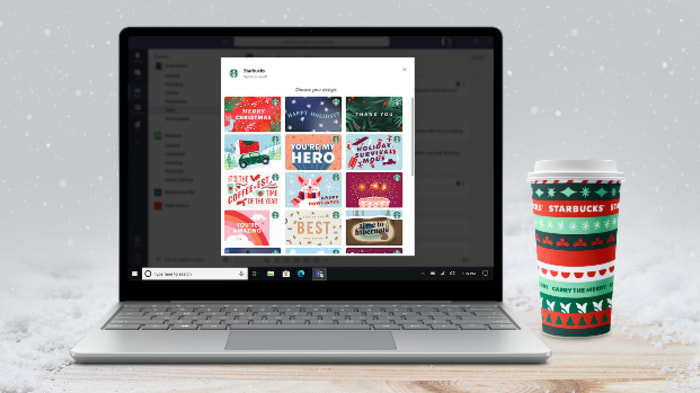 Treat your coworker to a cup of coffee with Microsoft Teams, Starbucks ...