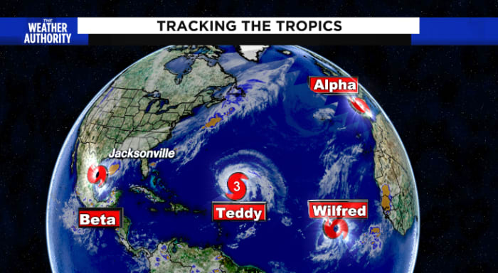 National Hurricane Center goes Greek with 3 new storms on Friday