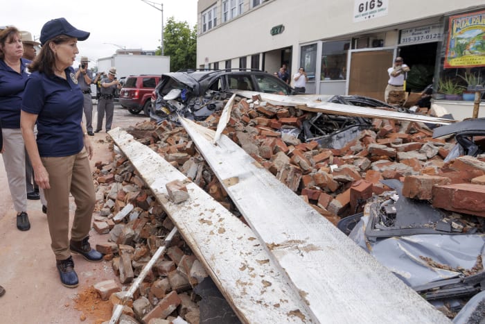 Storms flood the Ozarks and strand drivers in Toronto. New York ...