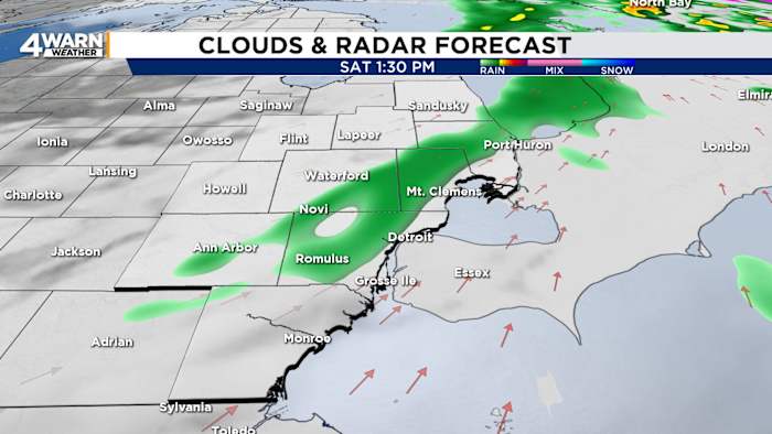 Warm Saturday expected in Metro Detroit before dramatic cooldown