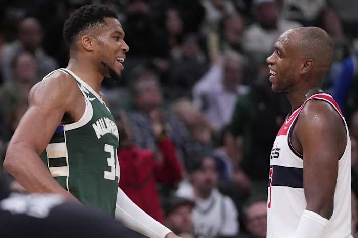 Wizards' Khris Middleton playing at Milwaukee for 1st time since being ...