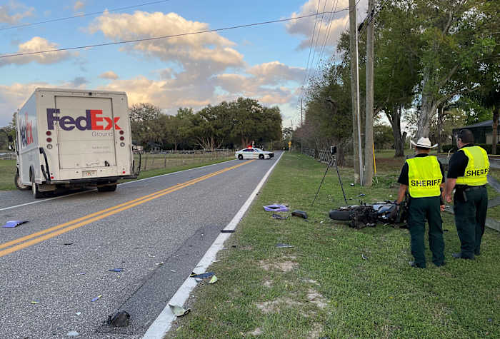 Motorcyclist killed after fatal crash with FedEx truck in Lakeland ...