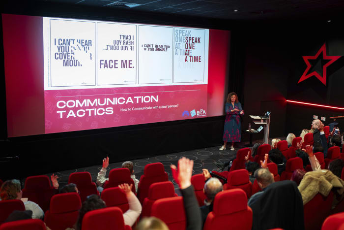 A new initiative will allow UK deaf audiences to see captioned films ...