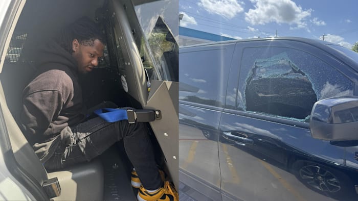 Convicted felon arrested after allegedly breaking into car in attempted ...