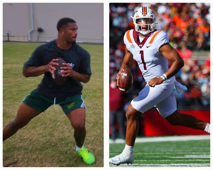 Virginia Tech strong-armed NFL draft prospect, Shadow Creek grad Kyron ...