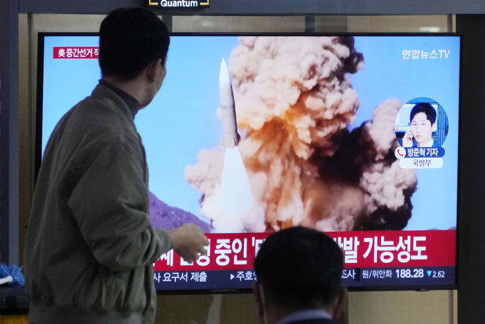 Seoul: N. Korea fires ballistic missile toward eastern sea