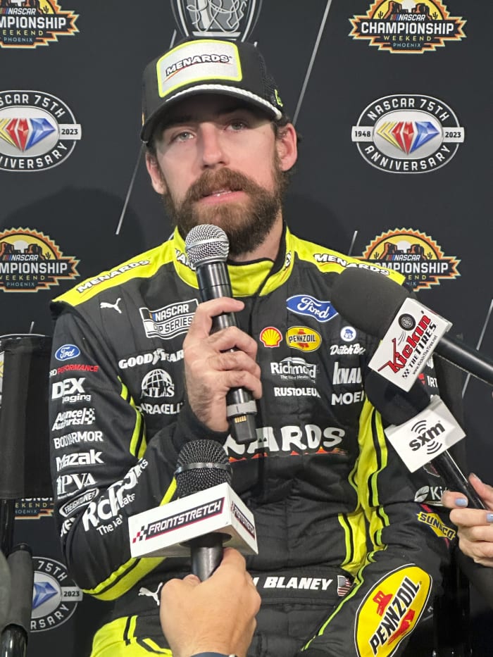 Ryan Blaney fastest of NASCAR title contenders in lone practice ahead ...