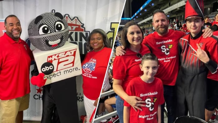Viewers meet Mic, the KSAT Mascot, and share their game faces at 2023 ...