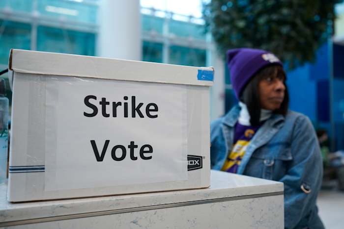 Charlotte airport workers voting on whether to strike during busy ...