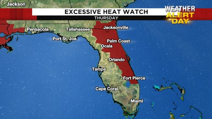 Florida heat wave: New excessive heat watch issued for Central Florida ...