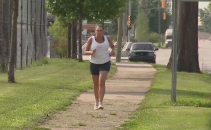 Detroit teacher to become 1st woman to run across the state