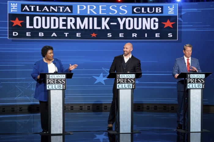 At Georgia debate, Abrams and Kemp clash on abortion, crime