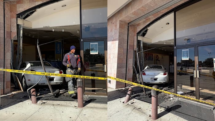 Car crashes into building along East Colonial Drive in Orlando