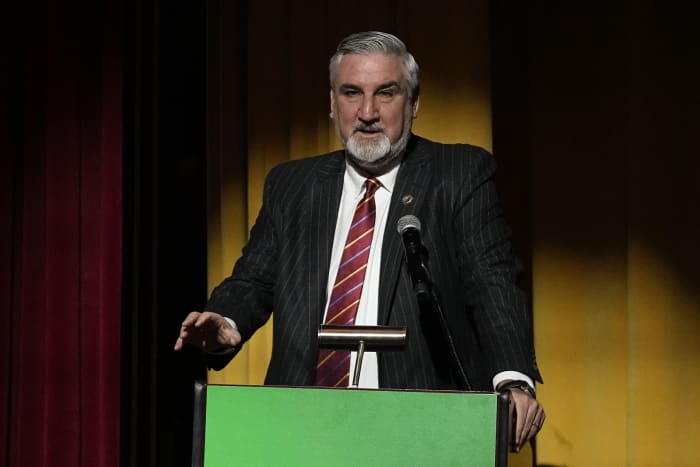 Indiana Gov. Eric Holcomb signs proclamation condemning antisemitism ...