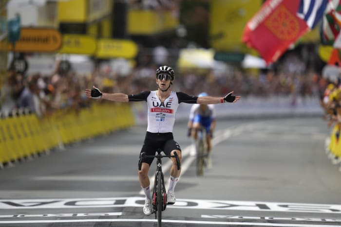 Adam Yates beats twin brother Simon Yates to win first stage of Tour de ...