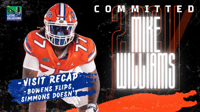 Gators Breakdown: OL Mike Williams commits | Visit recap | Bowens flips ...