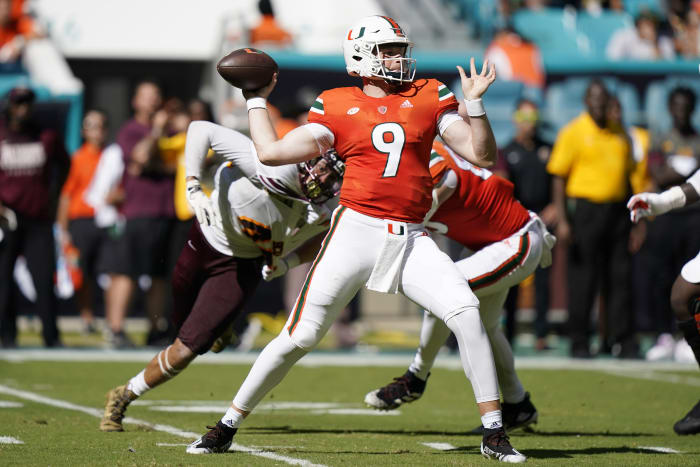 Miami Hurricanes Qb Tyler Van Dyke Hopes To Move On From Poor Performance
