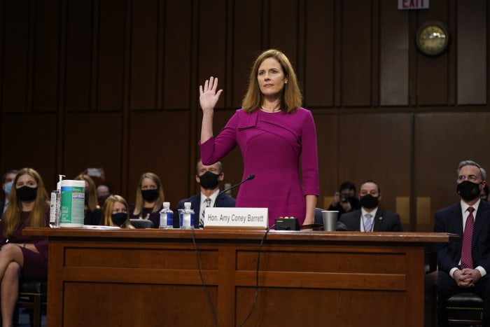 Barrett vows to interpret laws ‘as they are written’