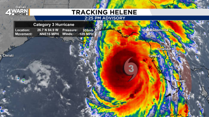 WATCH: Tracking Helene as it makes landfall in Florida