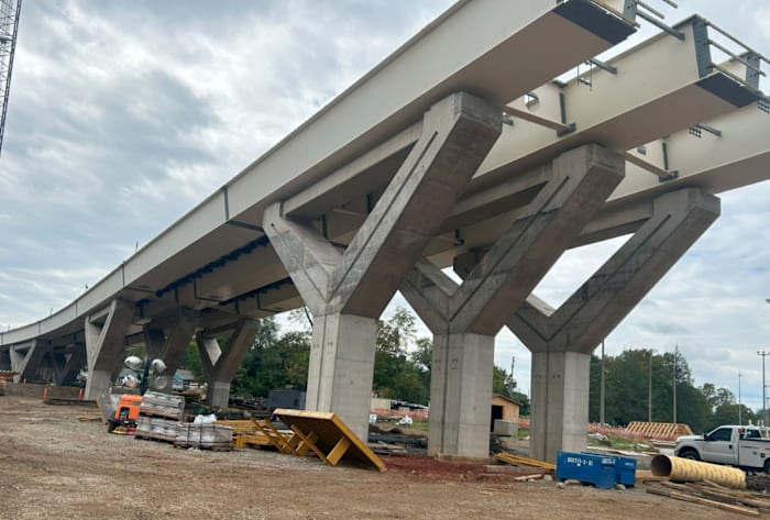 Roanoke’s Wasena Bridge construction continues to progress with key ...
