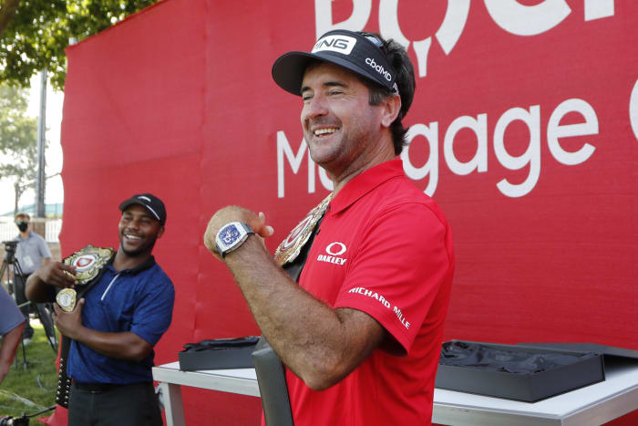 At the Masters, Bubba Watson enjoys standard Augusta fare