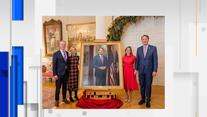 Governor Youngkin and First Lady celebrate official portrait unveiling