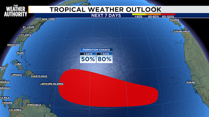 A new tropical disturbance is flexing its muscles in the far eastern ...