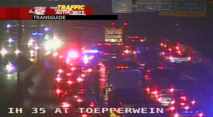 I-35 NB at Toepperwein Road reopens after multi-vehicle crash