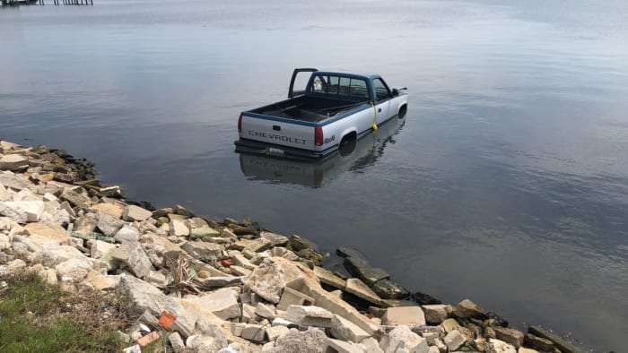 Man drives truck into water off Melbourne Beach