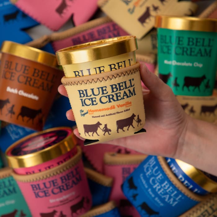 Blue Bell announces koozies for ice cream pints, sells out within hours
